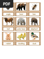Wild Animals Chart | PDF