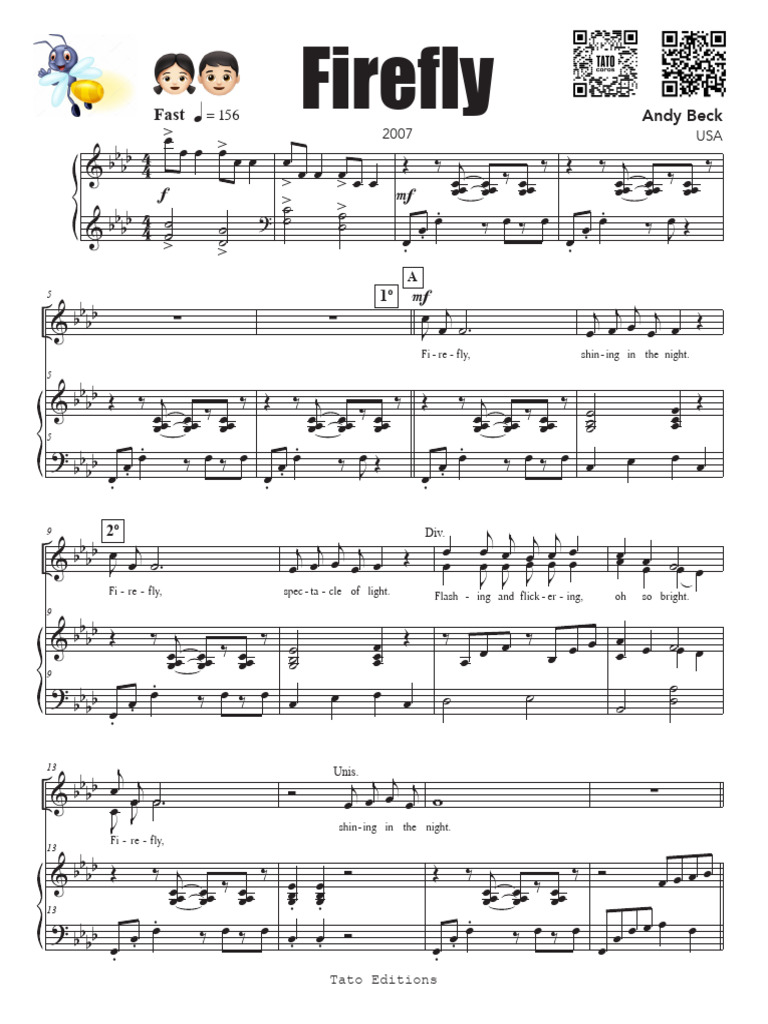 Firefly (Andy Beck) - Piano | PDF