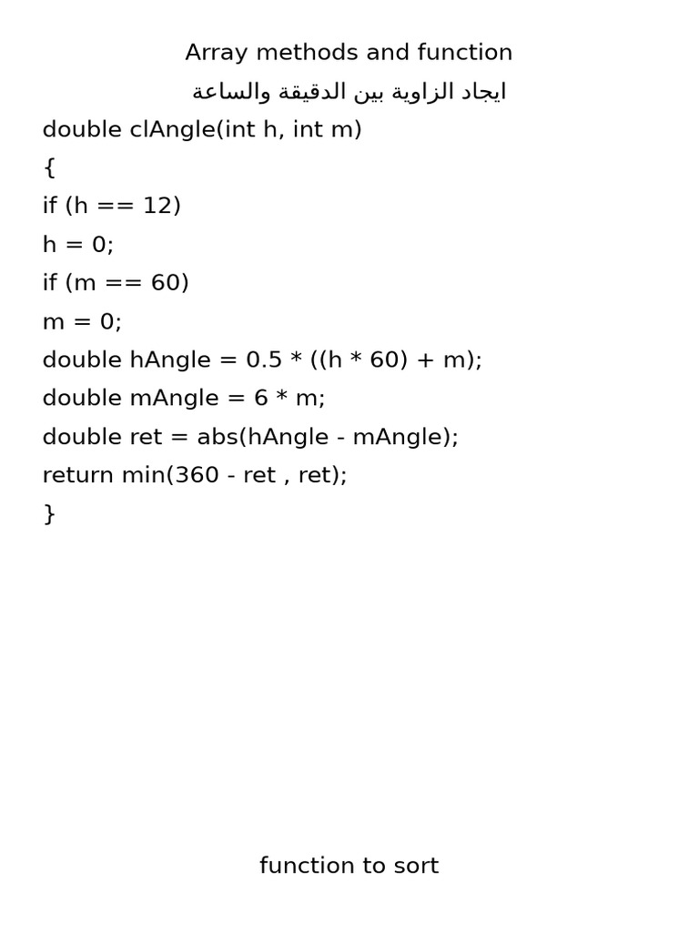 Array Methods and Function | PDF Array Methods and Function | PDF