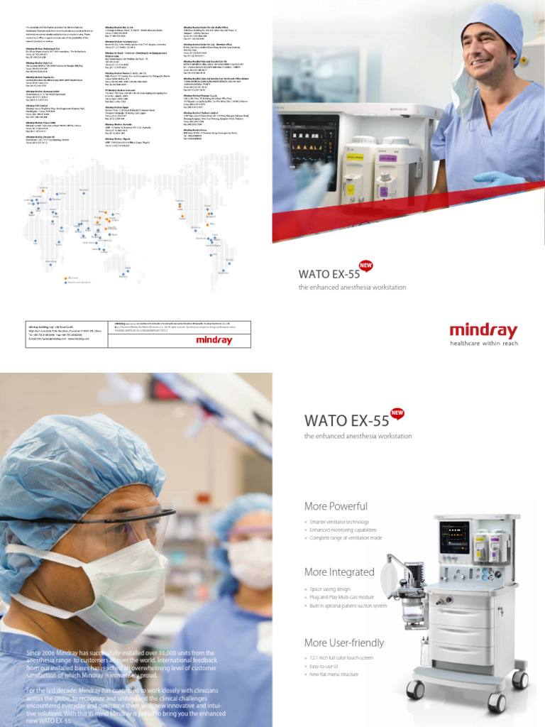 WATO EX-55 Anesthesia Workstation | PDF