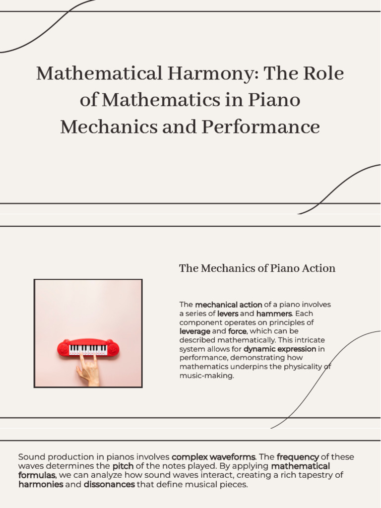 Slidesgo Mathematical Harmony the Role of Mathematics in Piano Mechanics and Performance ...