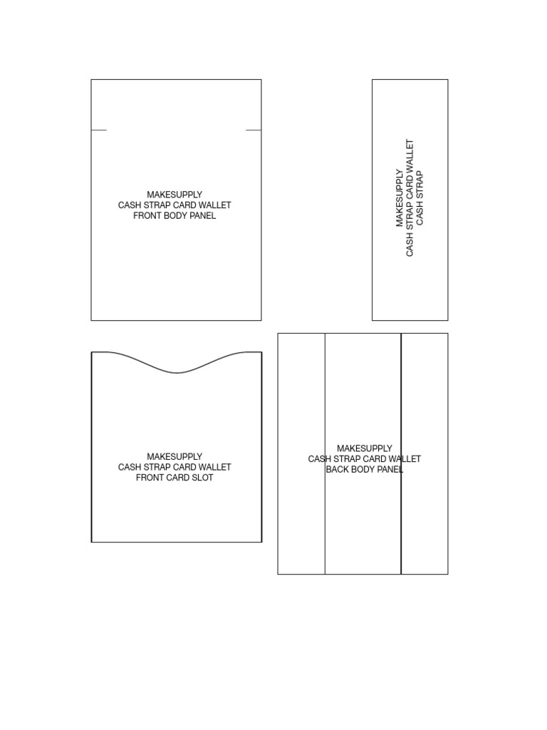 Makesupply Cash Strap Card Wallet Template (1) | PDF