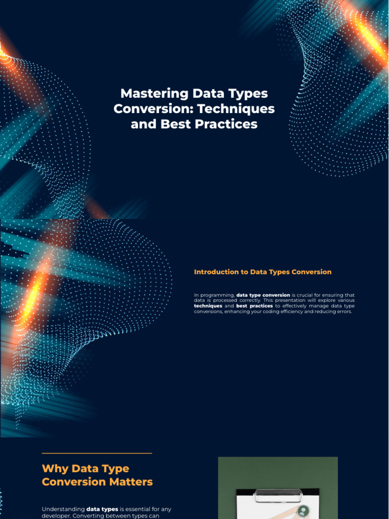 Mastering Data Types Conversion: Techniques and Best Practices | PDF