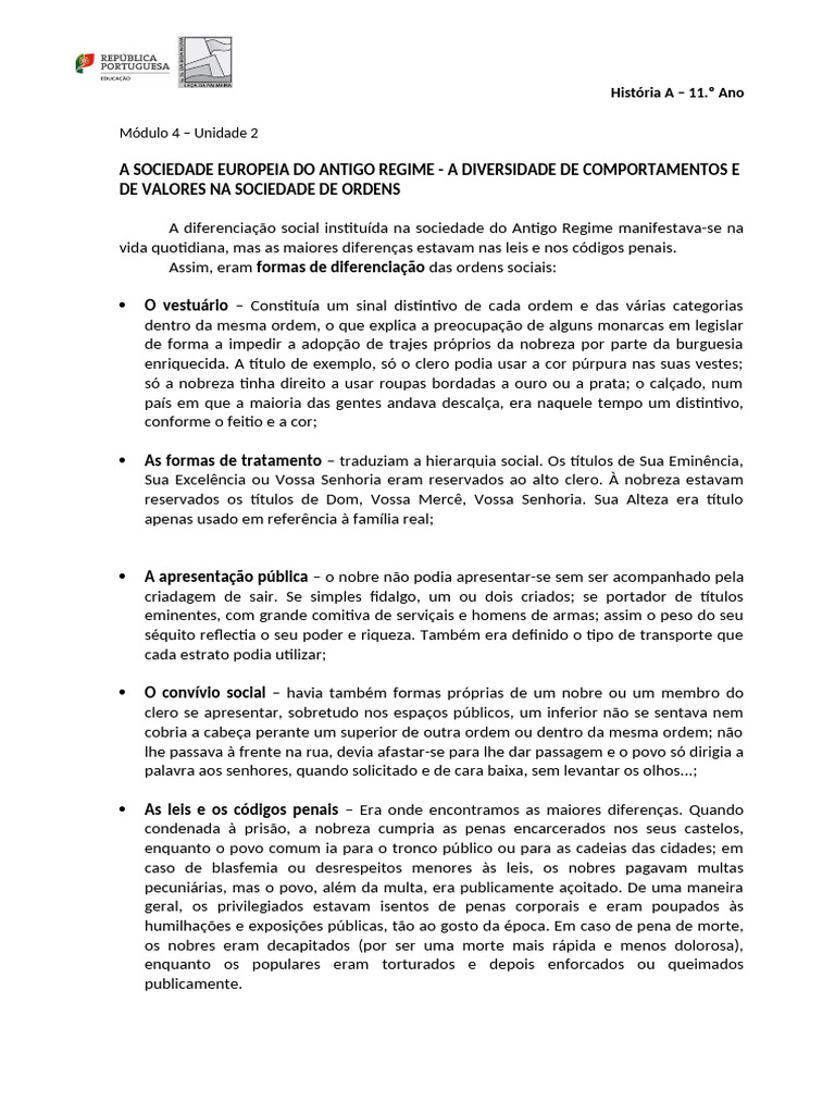M4 U2 Soc. AR - Difer. Social | PDF | Nobreza | Roupas