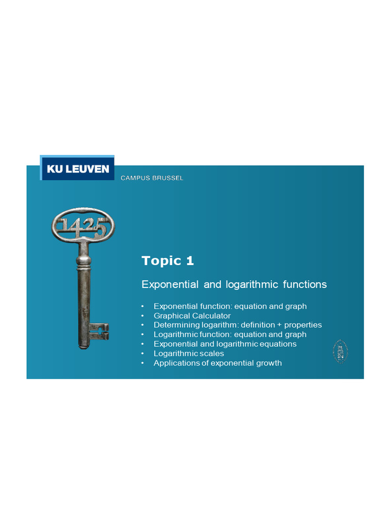 Math A - Class 1 - Exponential Function | PDF | Exponentiation ...