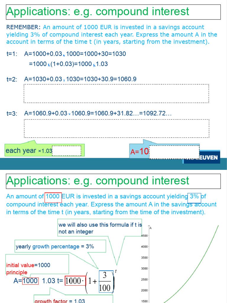 Topic 1 - Class 3 - Applications Exponential Growth | PDF | Exponential ...