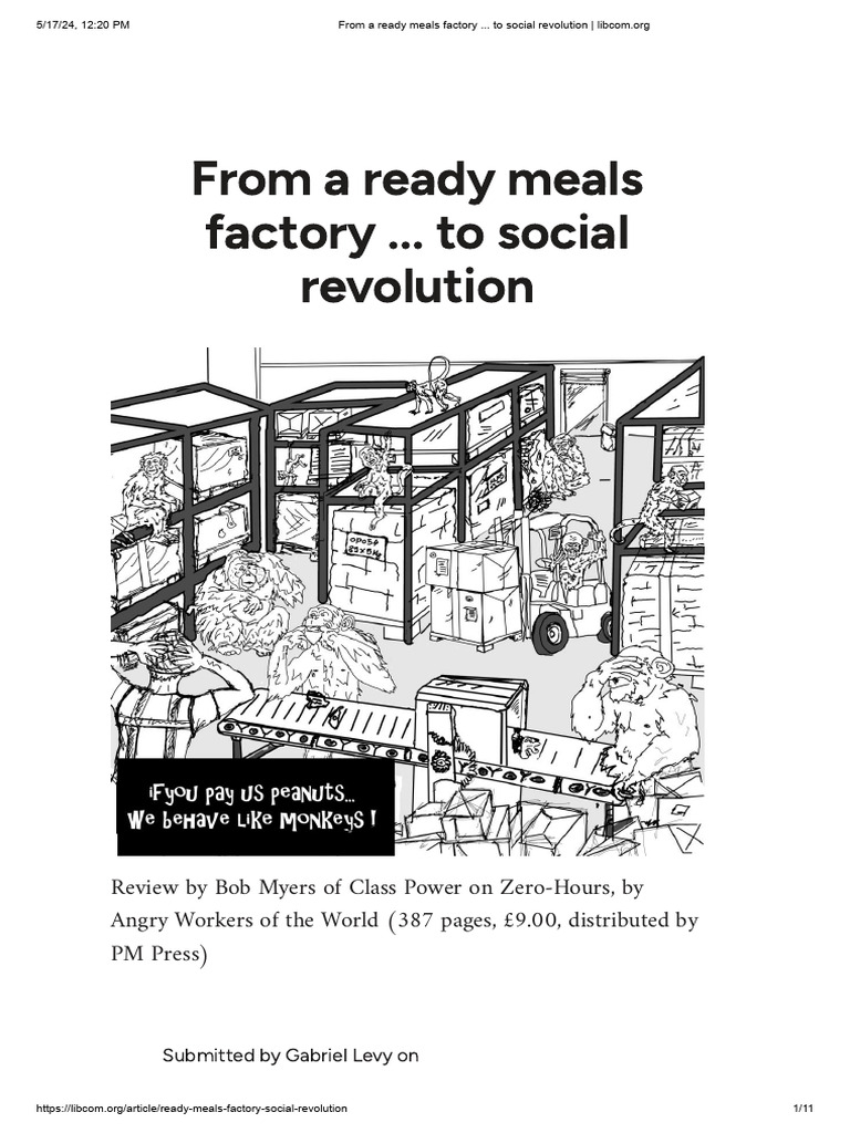 From a ready meals factory ... to social revolution _ libcom.org | PDF | Trade Union | Labour ...