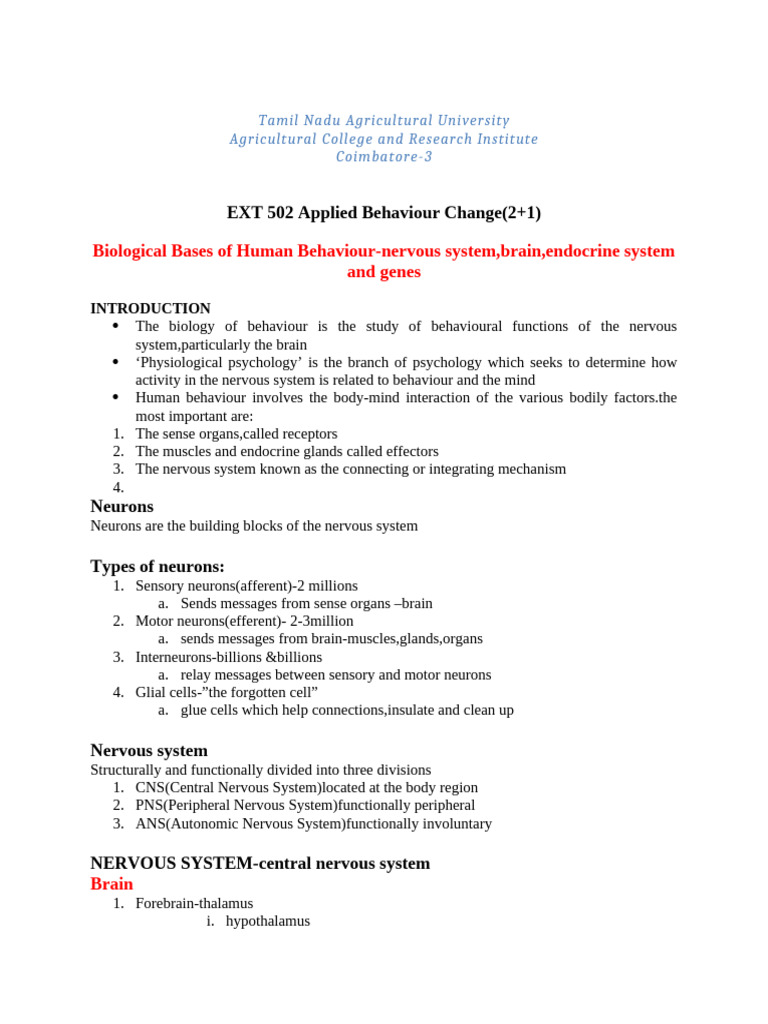 Lec 2 | PDF | Brain | Central Nervous System