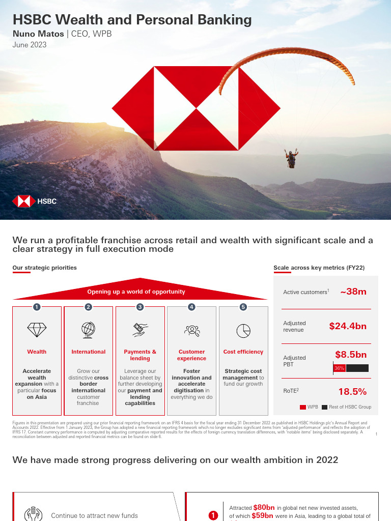 HSBC Wealth and Personal Banking: - Ceo, WPB | PDF | Hsbc | Revenue