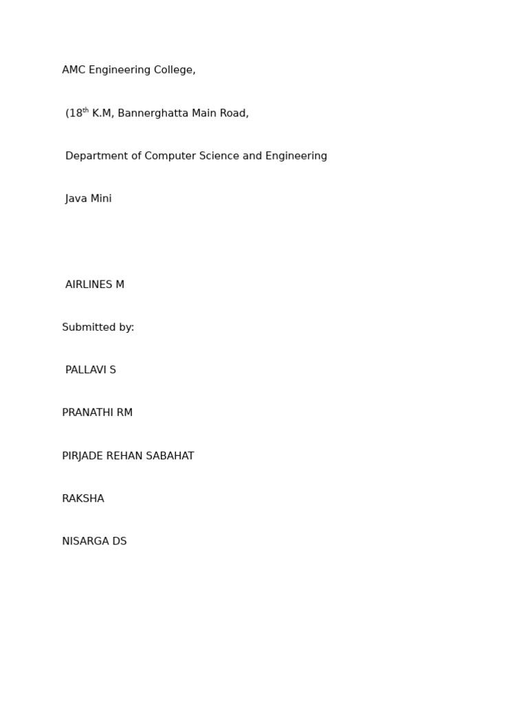 AMC Engineering College | PDF