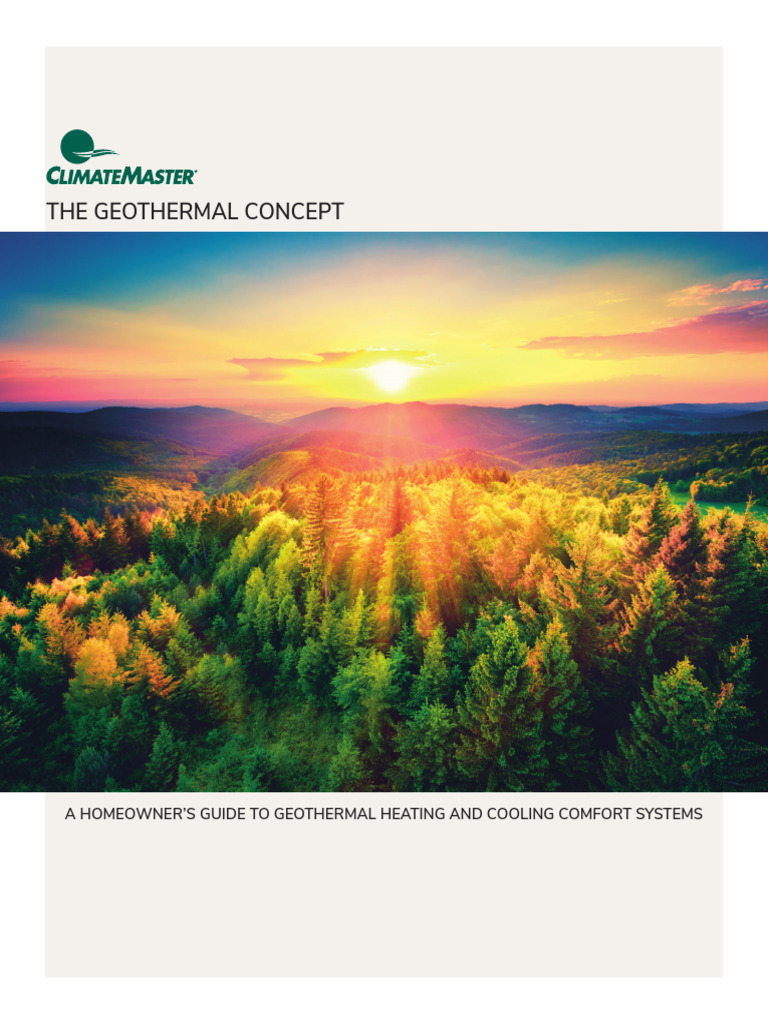 RP002 Climatemaster Residential Geo Concept Brochure Geothermal Heating ...