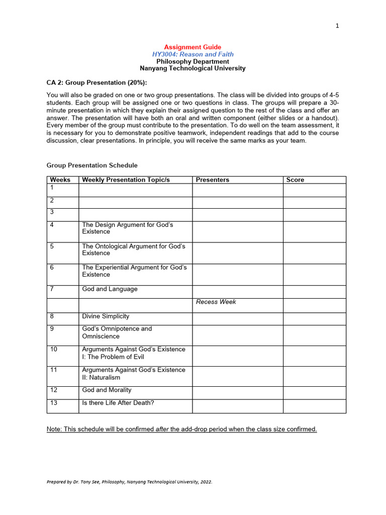 Reason and Faith Assignment | PDF | Existence Of God | God