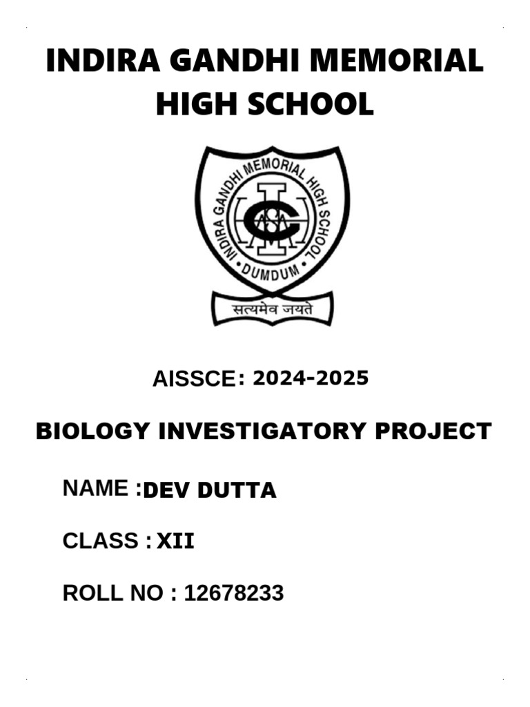 Class 12 Biology Project | PDF | Arthritis | Osteoarthritis