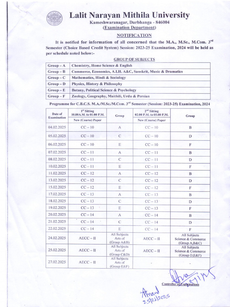 Letter No. - XC-23133-153-25 & XC-23154-178-25 Dated-25.01.2025 | PDF