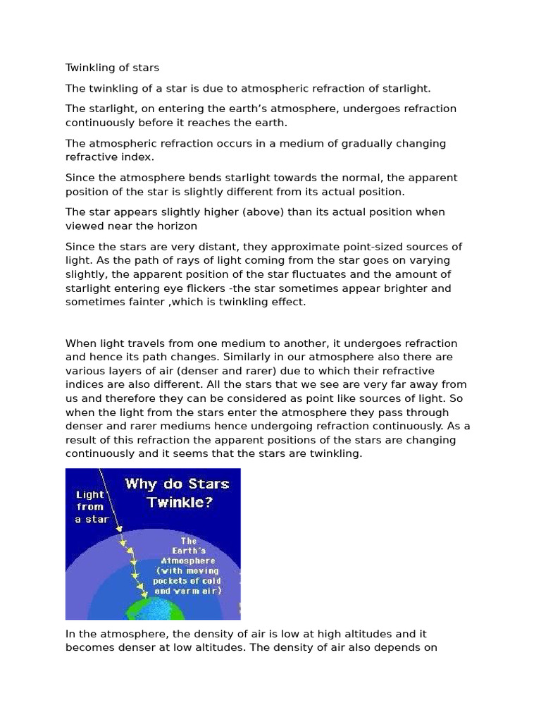 Applications of Refraction | PDF | Atmosphere Of Earth | Refraction