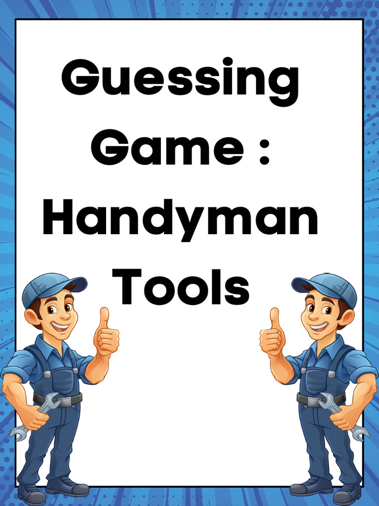 Handyman Tools - Guessing Game | PDF