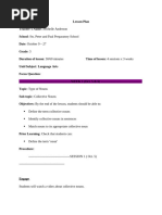 Grade 2 English Lesson Plan: Nouns | PDF | Plural | Grammatical Number