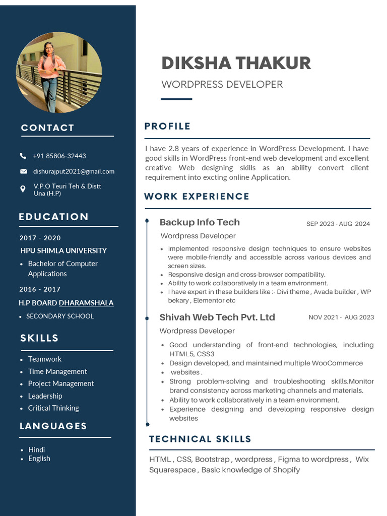 Cv Dik Sha Rajput | PDF