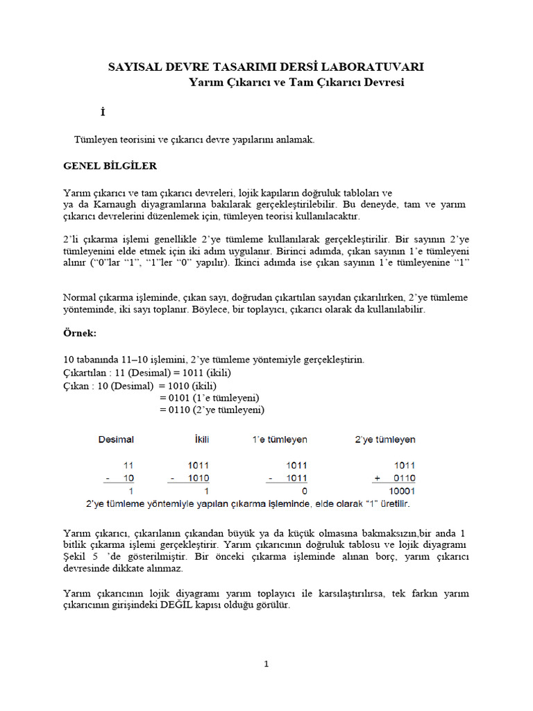 Sayısal Devre Tasarımı Lab - Deney 5 | PDF