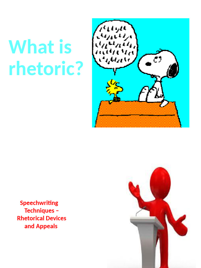 Rhetorical Devices and Appeals | PDF
