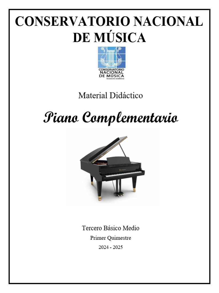 3BM MODULO PIANO COMPLEMENTARIO | PDF