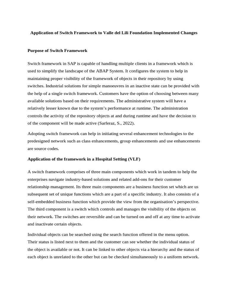 Solution - ISMP SAP-Applying Switch Framework | PDF | Computer Engineering | Computing