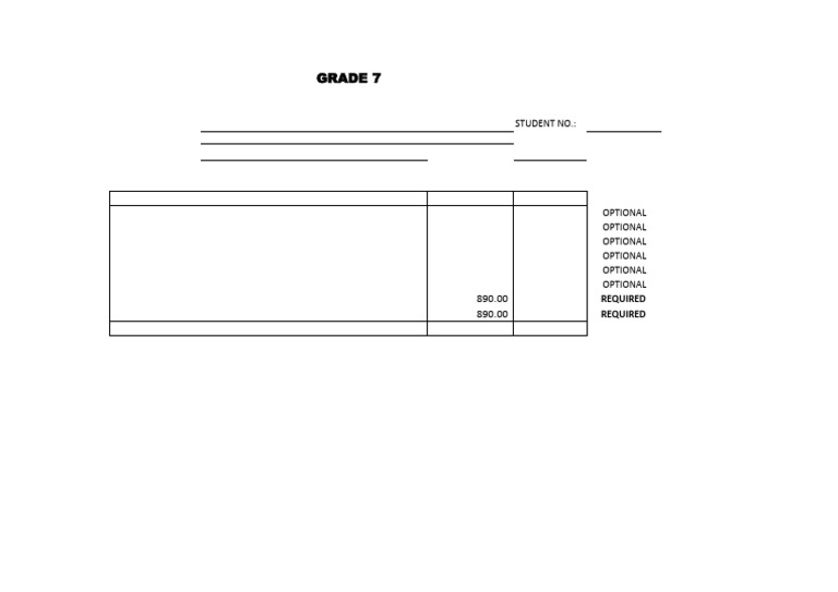 Grade 7 Book List & Pricing | PDF