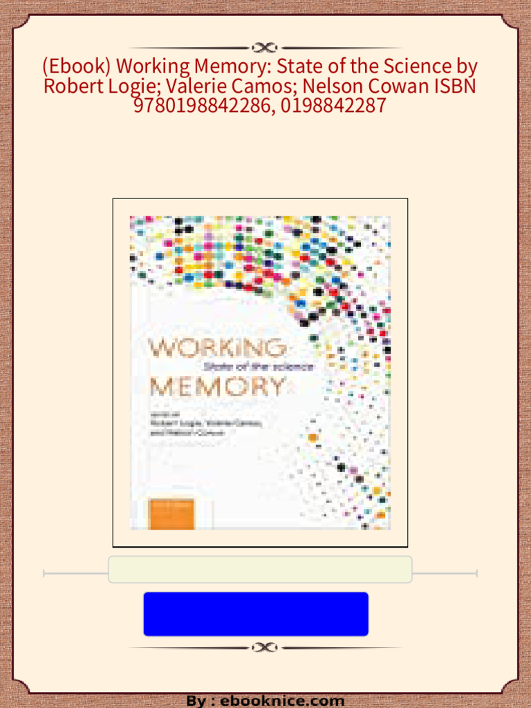 Complete Download (Ebook) Working Memory: State of the Science by ... Complete Download (Ebook) Working Memory: State of the Science by ...
