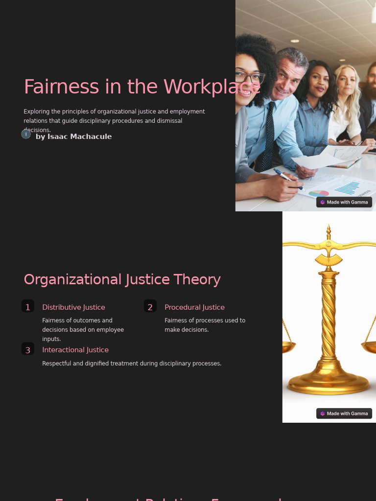Fairness in The Workplace | PDF | Employment | Justice