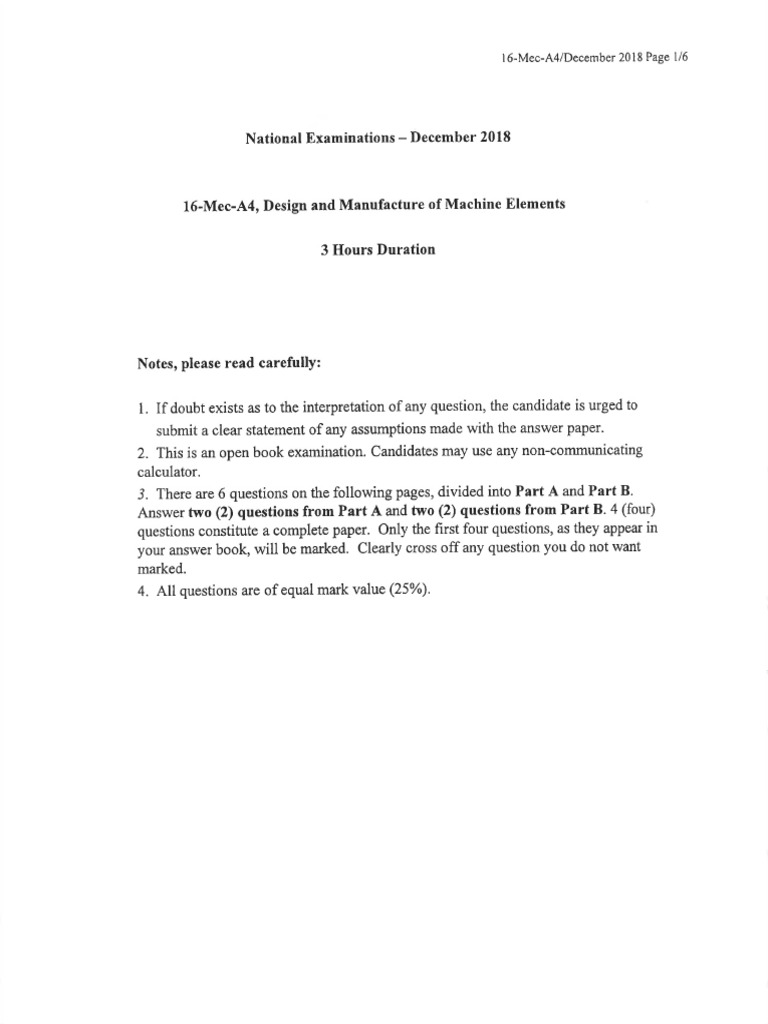 AE December 2018 16 Mech A4 | PDF