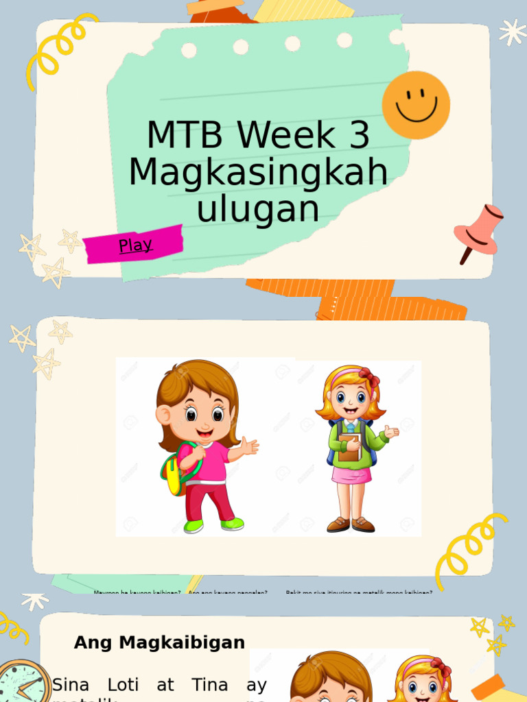 W3 MTB Magkasingkahulugan | PDF