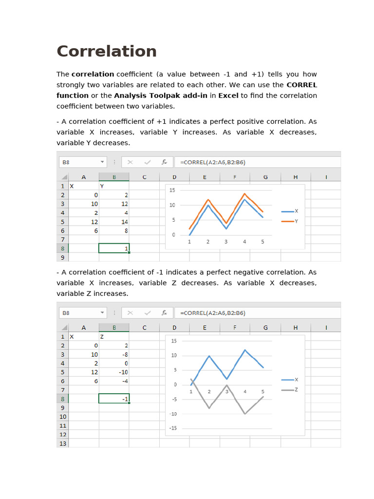 Correlation | PDF | Coefficient Of Determination | Dependent And ...