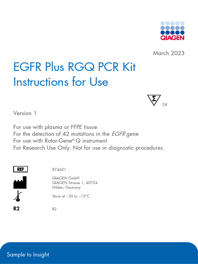 HB-2959-003 HB EGFR Plus RGQ PCR Kit 0323 RUO | PDF | Polymerase Chain ...