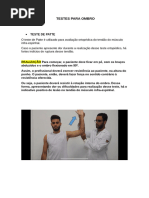Testes Avaliativos de Mmss (Teste de Patte, Gerber) | PDF | Dor ...