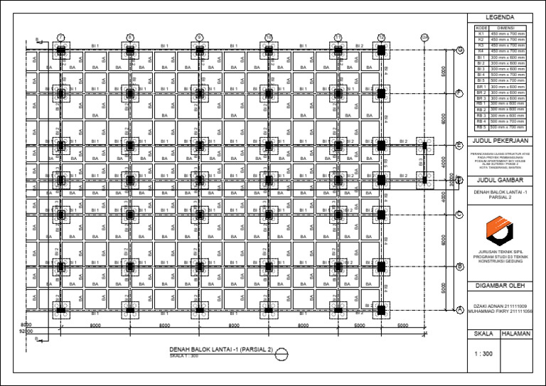 Denah Balok -1 (parsial 2) | PDF