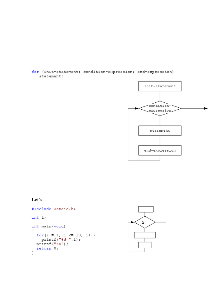 For Loop | PDF | Control Flow | Scope (Computer Science)