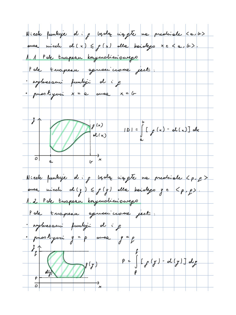 Interpretacja Geometryczna Całki | PDF