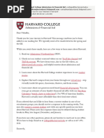 Harvard Acceptance Letter Copy 3 | PDF