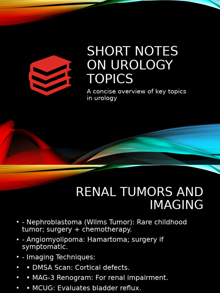 Urology Short Notes | PDF | Urology | Urinary Tract Infection