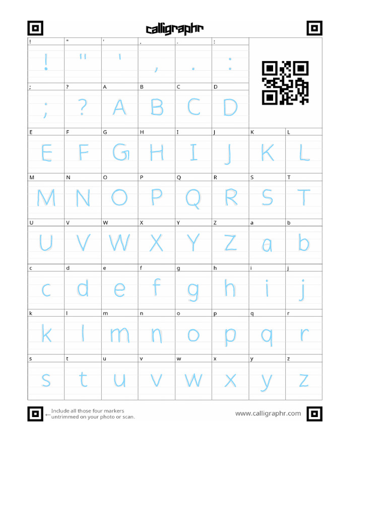 Calligraphr Template | PDF