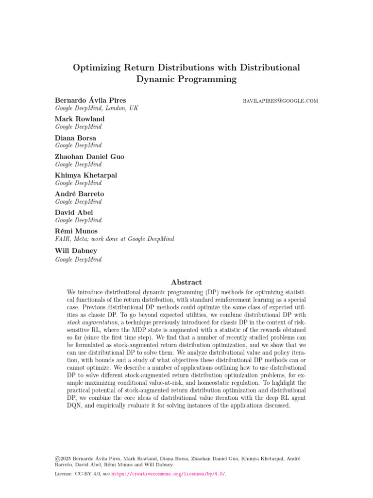 Advanced Distributional DP for RL | PDF | Mathematical Optimization ...