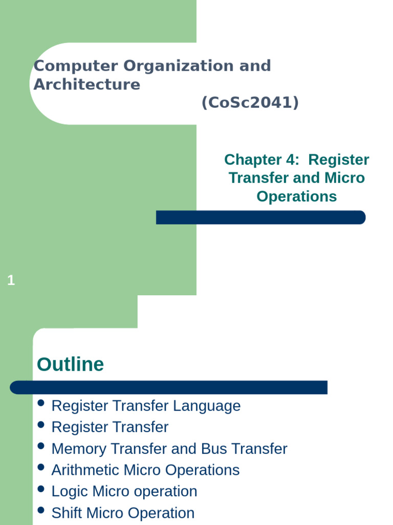 CH 04 - Register Transfer and Micro Operations-2 | PDF | Computer ...