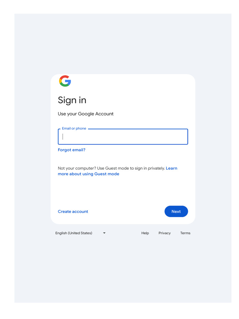 Google Account Sign-In Guide | PDF