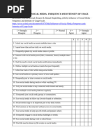 Social Media Use Questionnaire (SMUQ) | PDF | Likert Scale | Mental Health