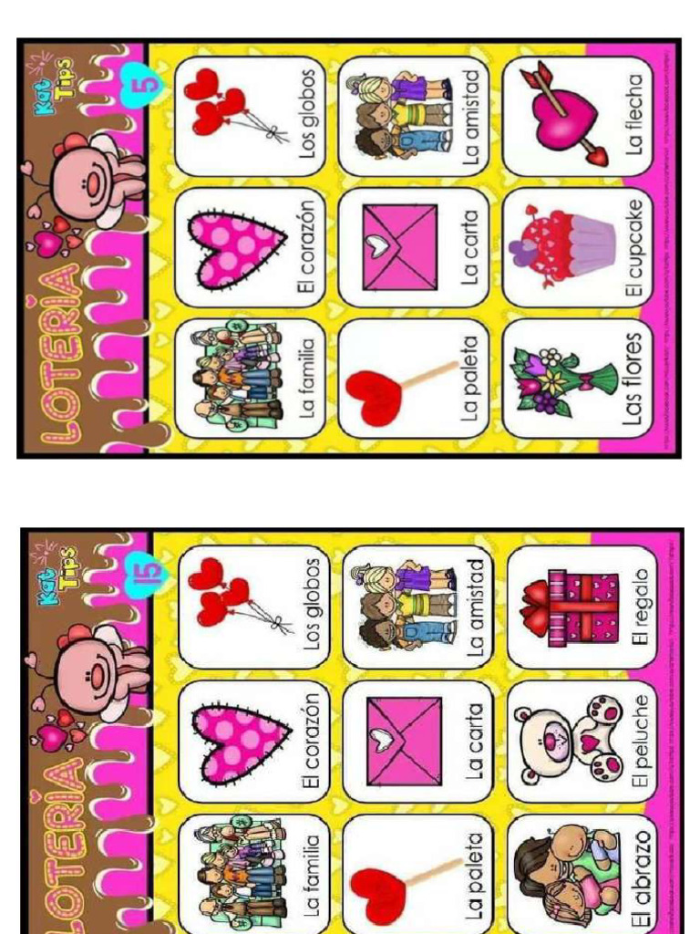 Loteria Amor y Amistad | PDF
