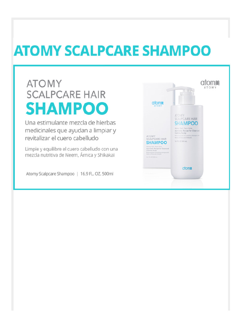 Atomy Scalpcare Shampoo - Atomy Colombia | PDF