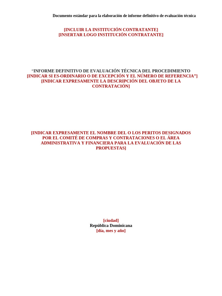 Documento Definitivo Evaluación Tecnica 0006 | PDF