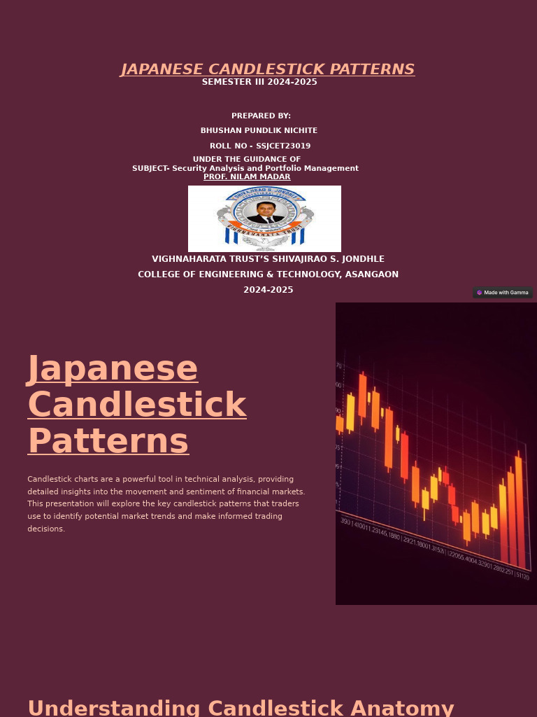 Japanese Candlestick Patterns | PDF | Market Trend | Technical Analysis