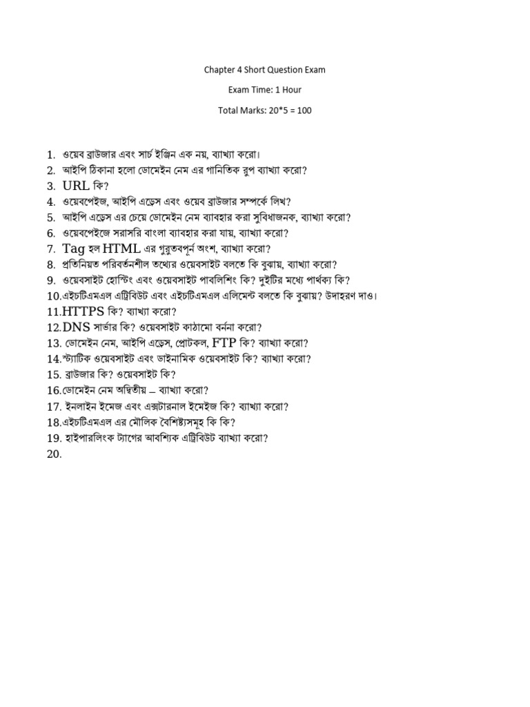 HSC Ict CH04 | PDF