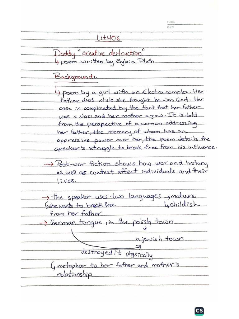 Lit406 Final Notes | PDF